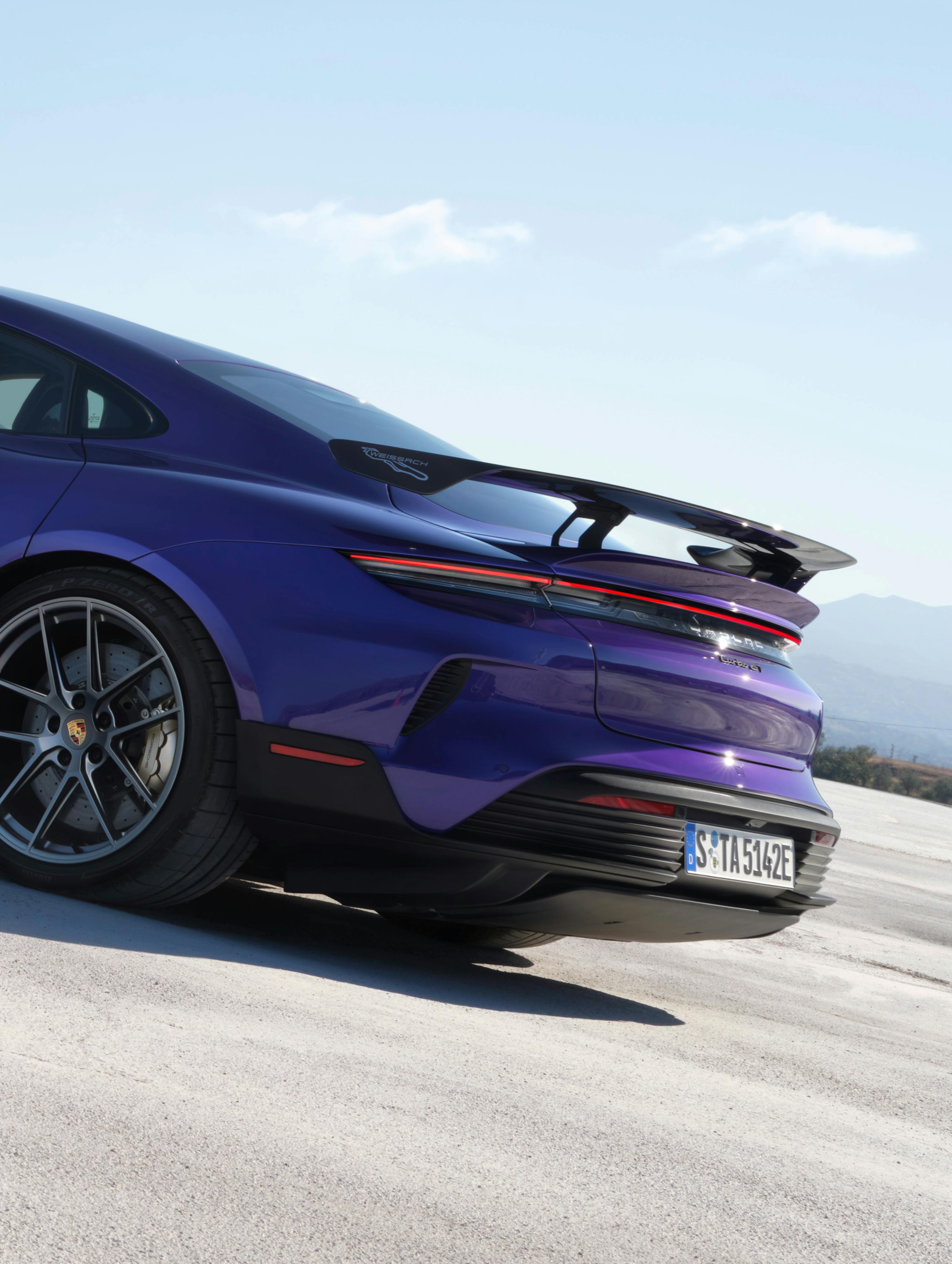 Porsche Taycan Turbo GT with Weissach package | Porsche International
